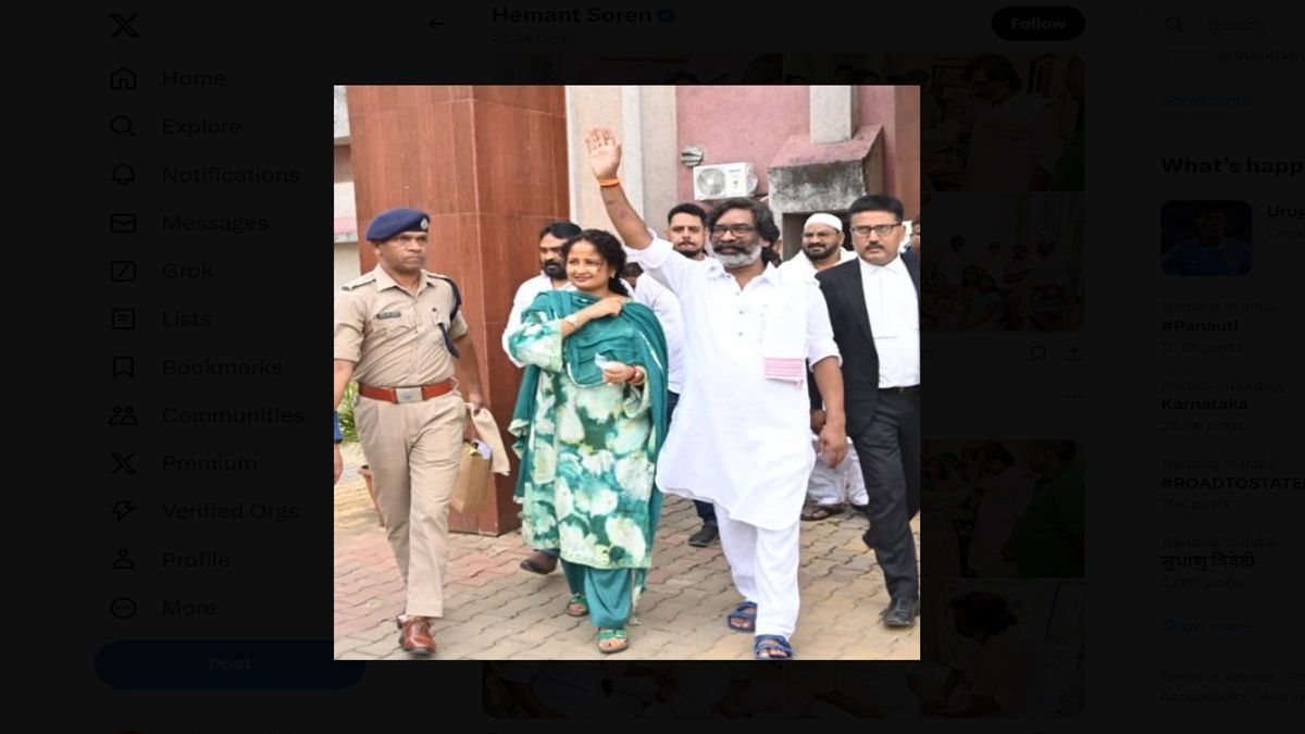 Hemant Soren released on bail Ranchi Birsa Munda jail land scam case Jharkhand High Court grants ...
