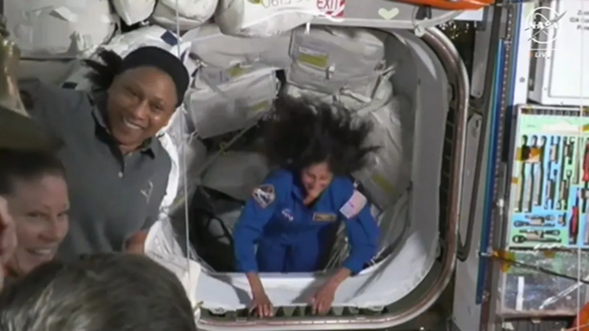 Watch: Indian-origin astronaut Sunita Williams dances in excitement after reaching International ...