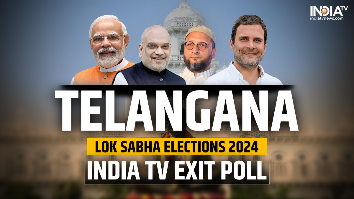 Telangana Lok Sabha Election Exit Poll Results 2024: BJP likely to win 8-10 seats in Congress ...