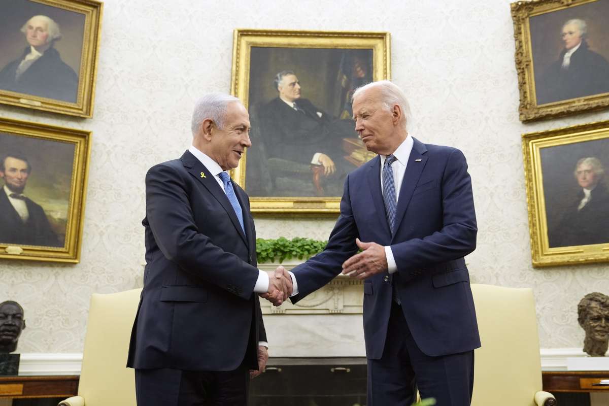 Netanyahu meets Biden in White House after he quits race, says 'Thank ...