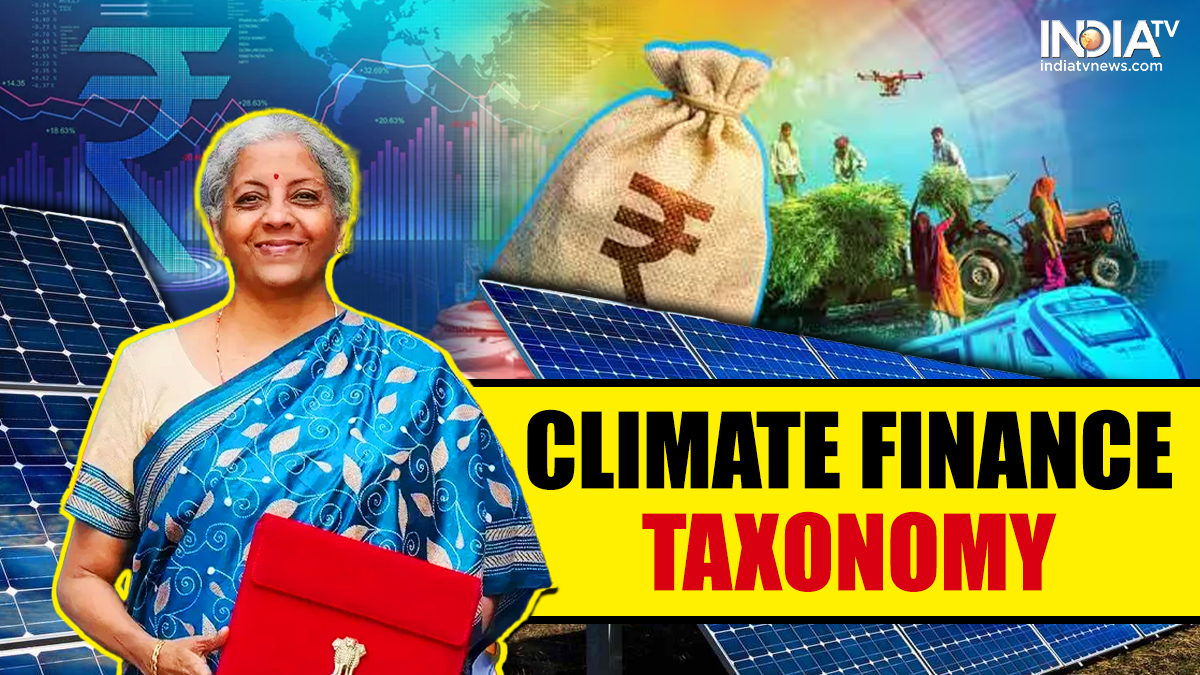 What is climate finance taxonomy announced by Nirmala Sitharaman in ...