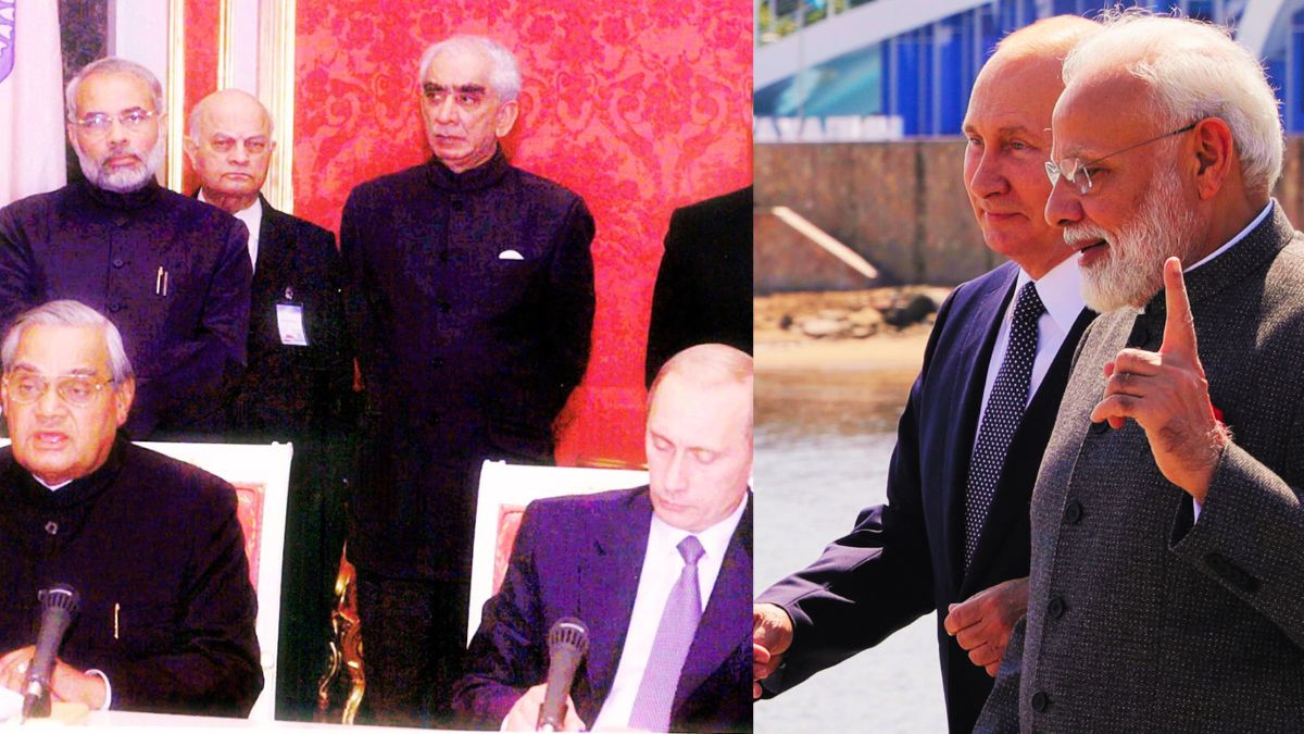 From standing behind Russian President to standing staunchly with Putin ...