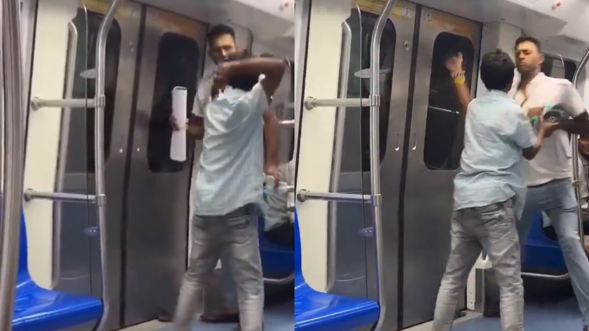 Delhi Metro Incident: Man slaps passenger with chappal in heated fight ...