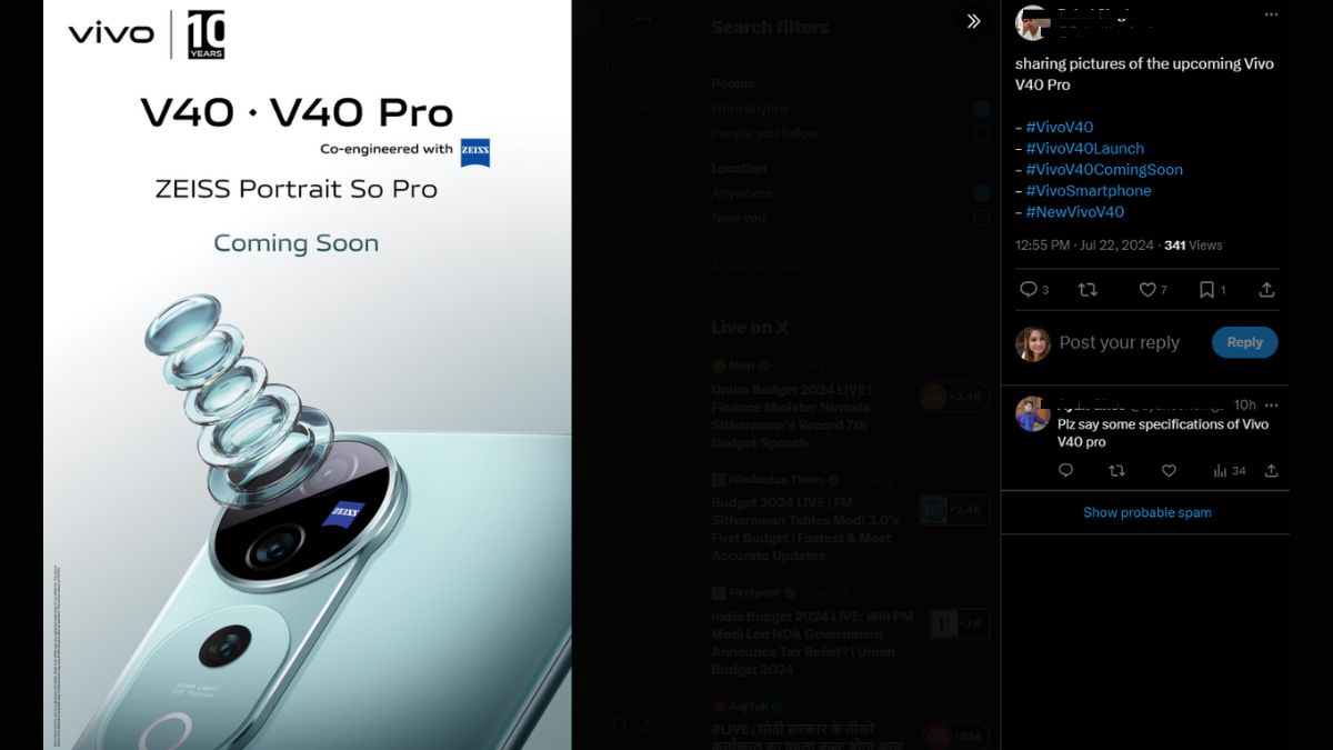 Vivo V40 and V40 Pro to launch in India soon: What to expect? | Technology News – India TV