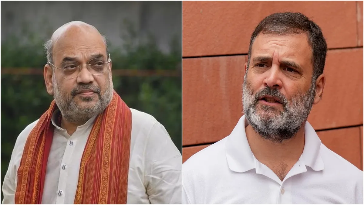 Amit Shah asks 10 questions to Rahul Gandhi attacks Congress over alliance with NC for J-K ...