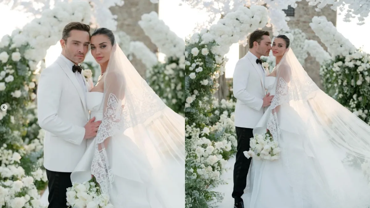 Amy Jackson ties knot with Gossip Girl actor Ed Westwick, shares photos from picturesque Italian ...