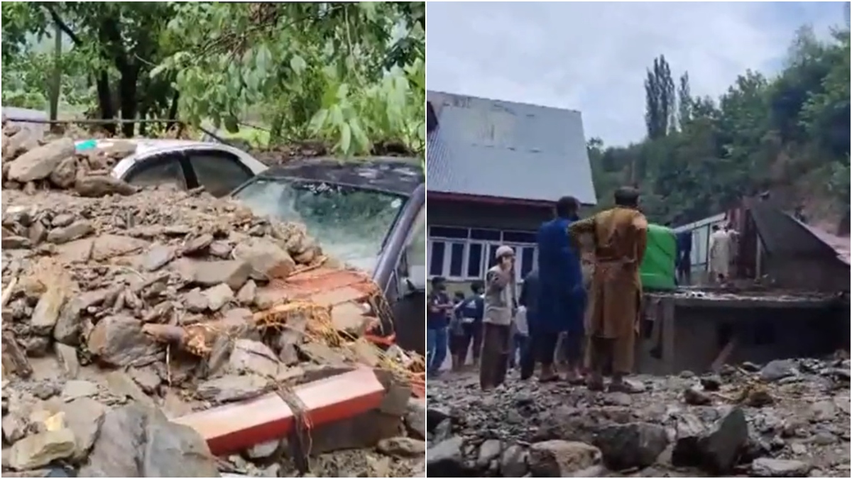 J-K: Cloudburst triggers flash floods in Ganderbal, Srinagar-Leh Highway closed | VIDEO | Jammu ...