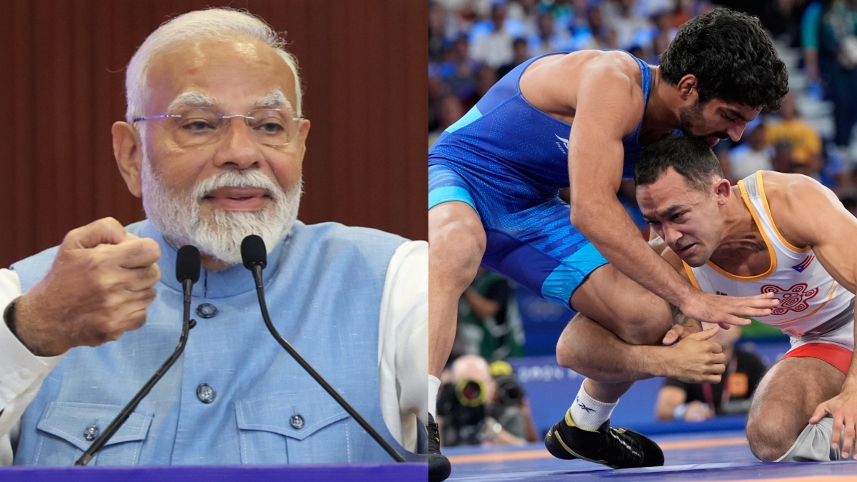 PM Modi congratulates Aman Sehrawat over bronze medal in wrestling at ...