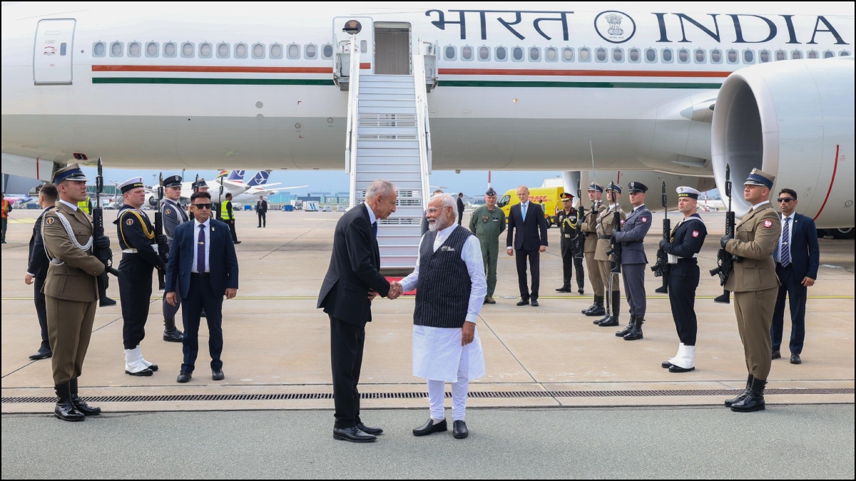 PM Modi arrives in Poland, becomes first Indian leader to visit Central European nation in 45 ...