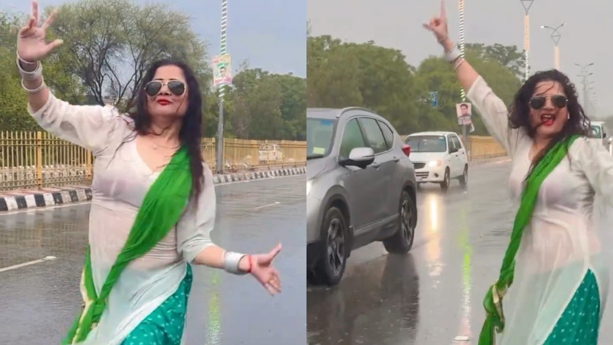 Woman dances amid speeding cars for Instagram reels, UP police responds | WATCH VIRAL VIDEO ...