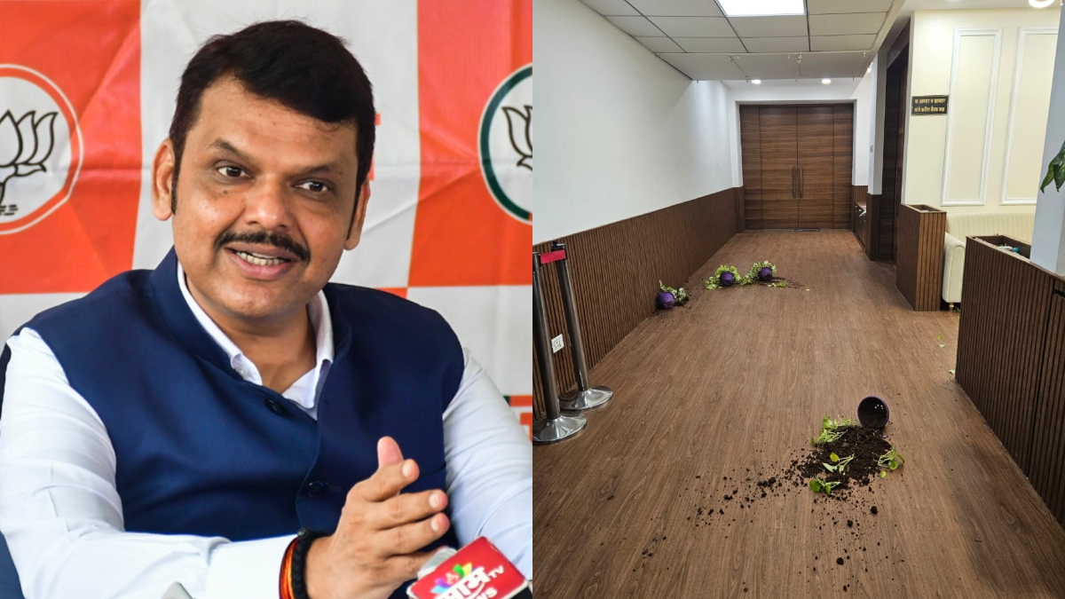 Mumbai: Unidentified woman vandalises Devendra Fadnavis's office | Maharashtra News – India TV