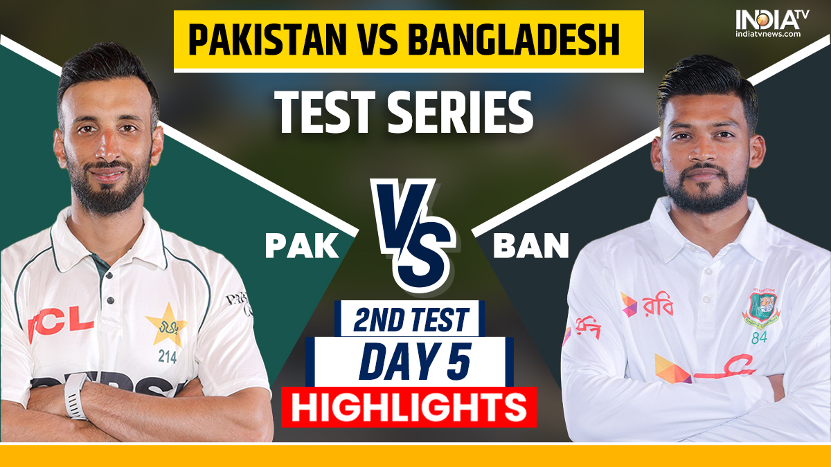 PAK vs BAN 2nd Test, Day 5 Live Cricket Score: Pakistan vs Bangladesh ...