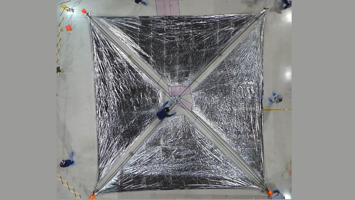 NASA's advanced composite Solar Sail System successfully deploys in ...