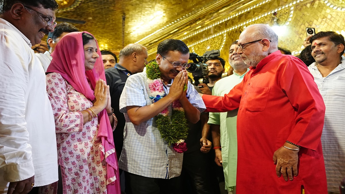 Arvind Kejriwal Delhi CM Hanuman Temple visit in Connaught Place excise policy case bail supreme ...