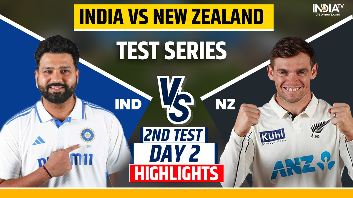 IND vs NZ 2nd Test Live Cricket Score: India vs New Zealand Day 2 Live ...