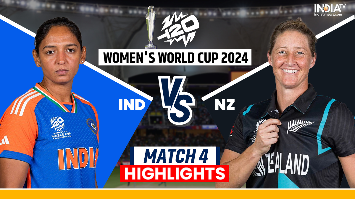 IND-W vs NZ-W Women's T20 World Cup Highlights: India lose to New Zealand by 58 runs in opener ...