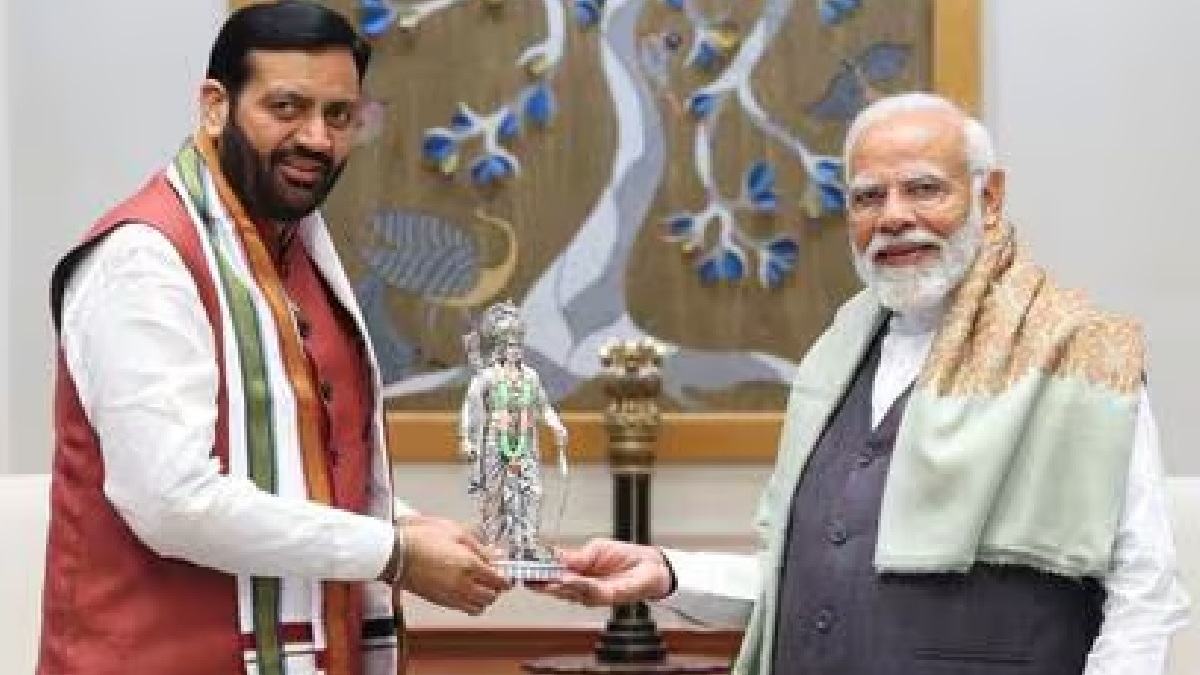 CM Nayab Singh Saini meets PM Modi at his residence to thank him day ...