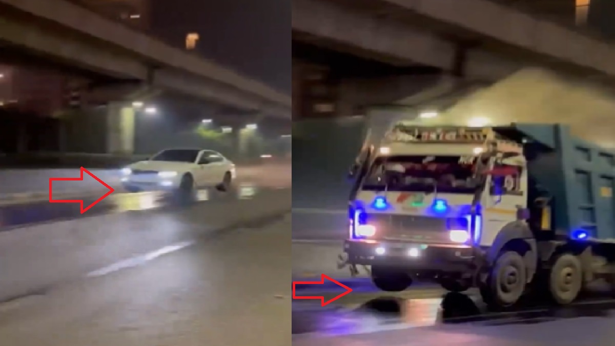 Gurugram: BMW, trucks ‘fly' road after hitting unmarked speed breaker ...