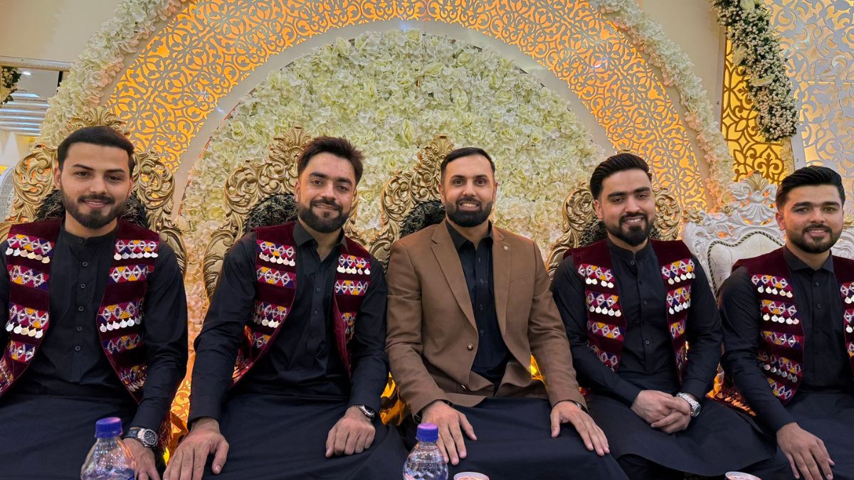 Rashid Khan ties knot in Kabul alongside three brothers, wedding videos and pics go viral ...