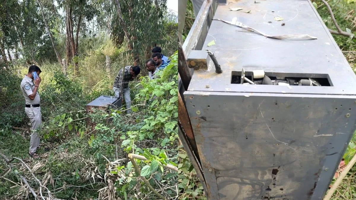 Karnataka Heist: Thieves uprooted entire ATM Machine with Rs 10 lakh ...