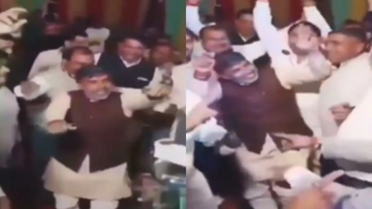 WATCH VIDEO Haryana education minister mahipal dhanda dance on Punjabi ...