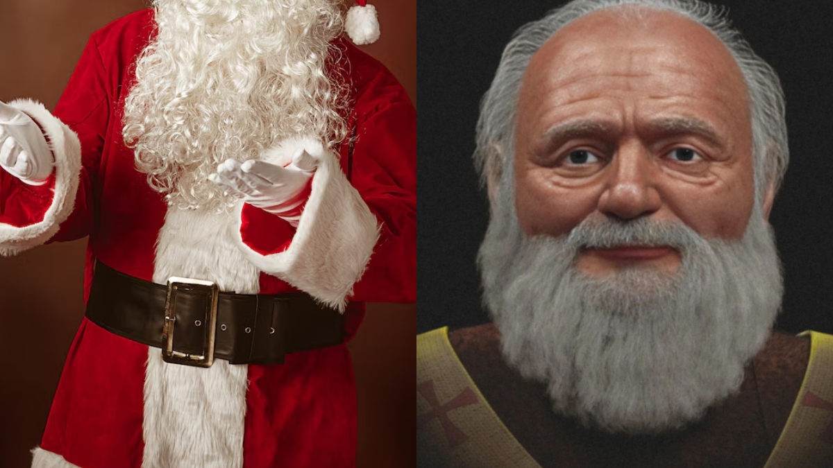 Santa Claus's face revealed after 1,700 years before Christmas 2024? Scientists recreate face ...