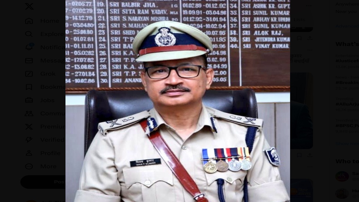Senior IPS officer Vinay Kumar appointed as new DGP of Bihar latest ...