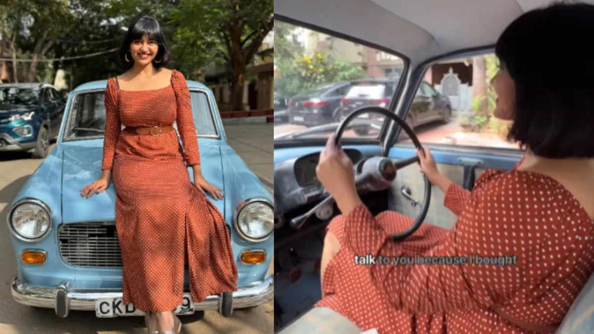 Bengaluru woman treats herself to vintage Padmini on birthday, internet ...