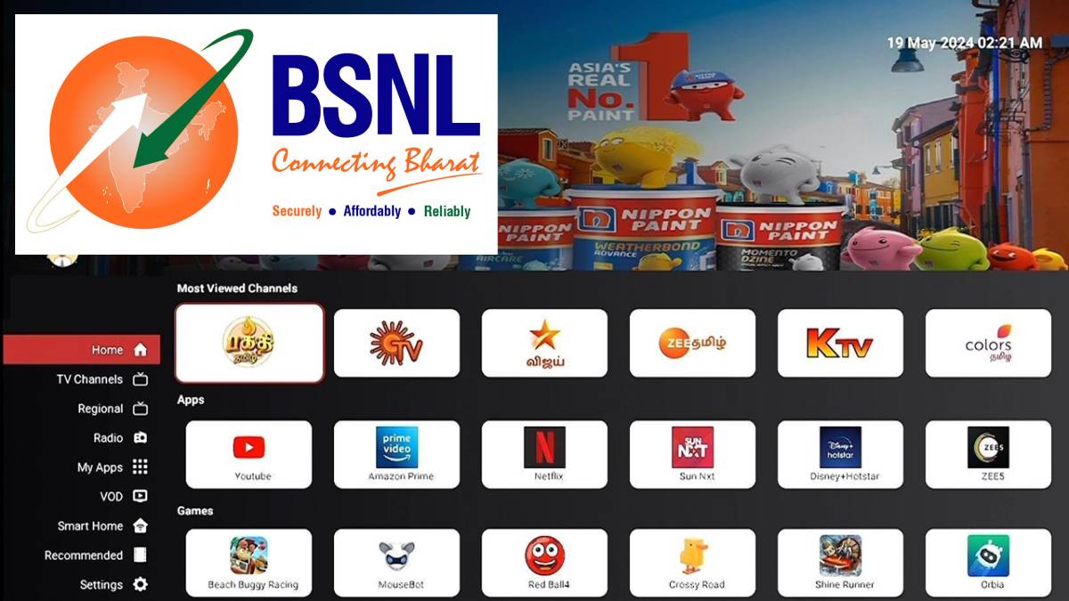 BSNL's BiTV service now available nationwide with access to 300+ free TV channels on mobile ...
