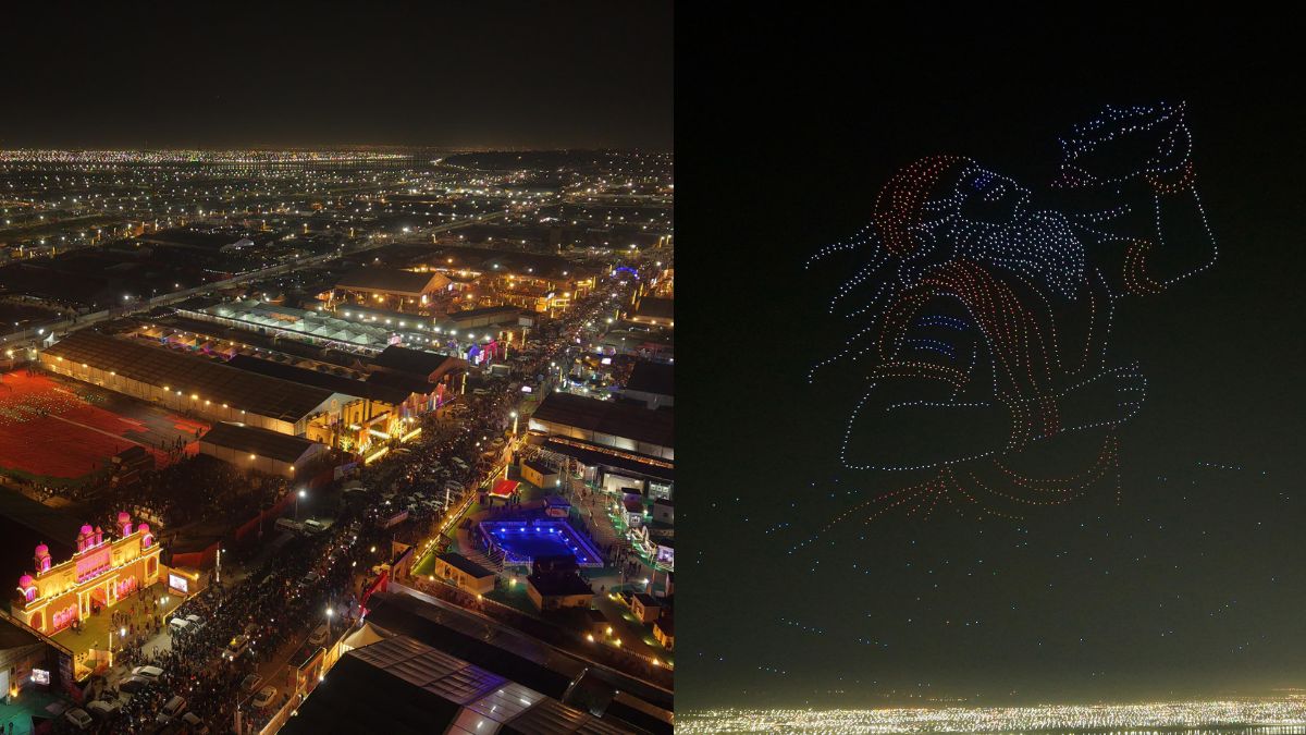 Mahakumbh: Drone show at Kumbh Mela a visual spectacle as Prayagraj ...