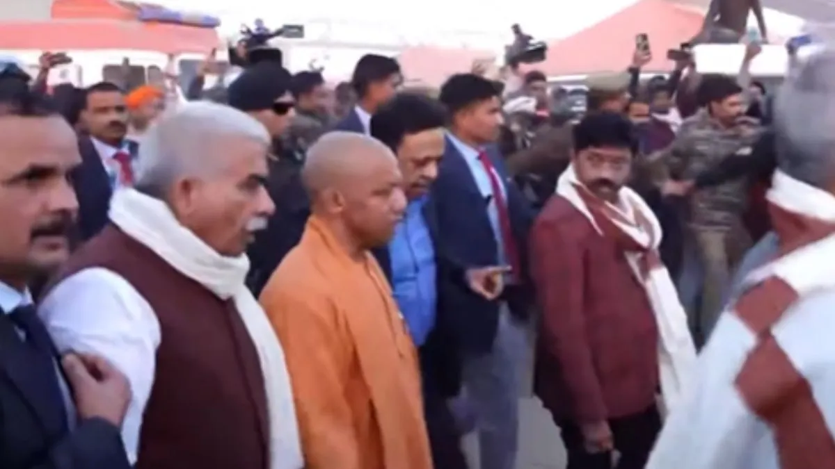 Mahakumbh fire: CM Yogi arrives at Prayagraj Kumbh Mela after cylinder blasts trigger blaze ...