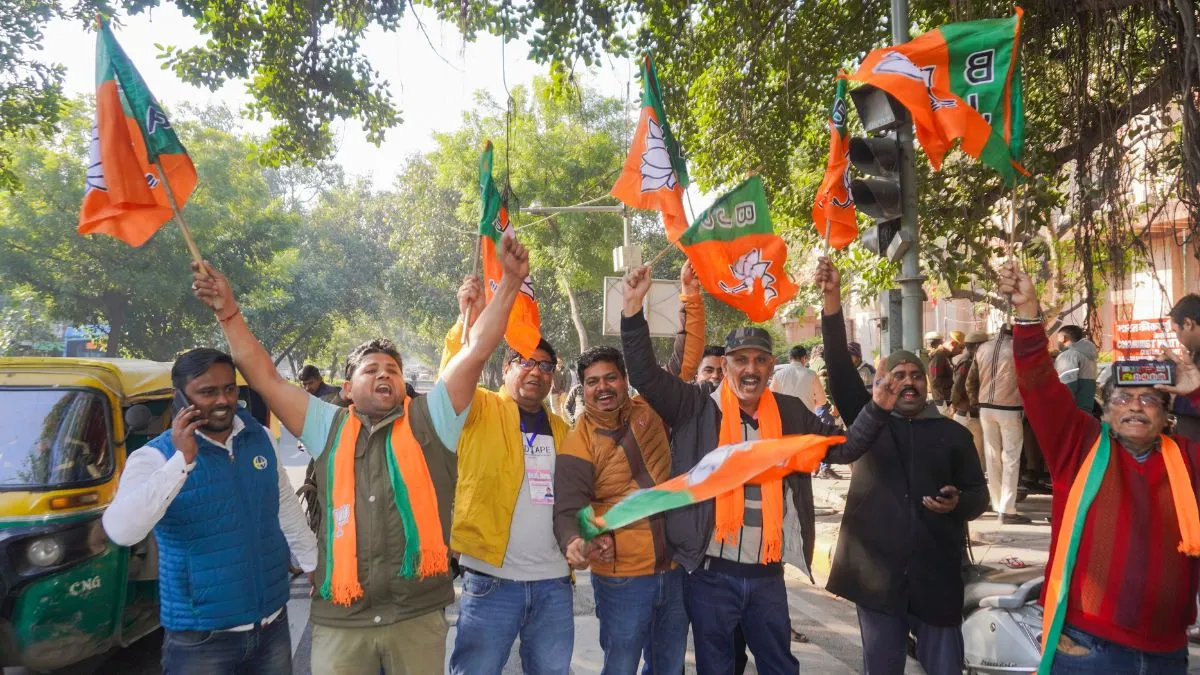 Delhi election results: Celebrations begin at BJP office as party set to return to power after ...