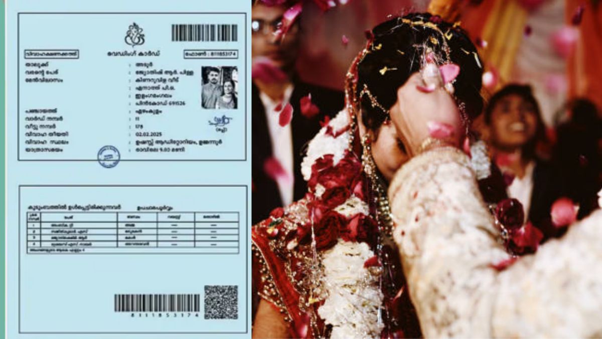Kerala man's unique wedding invite design in style of Ration card goes ...