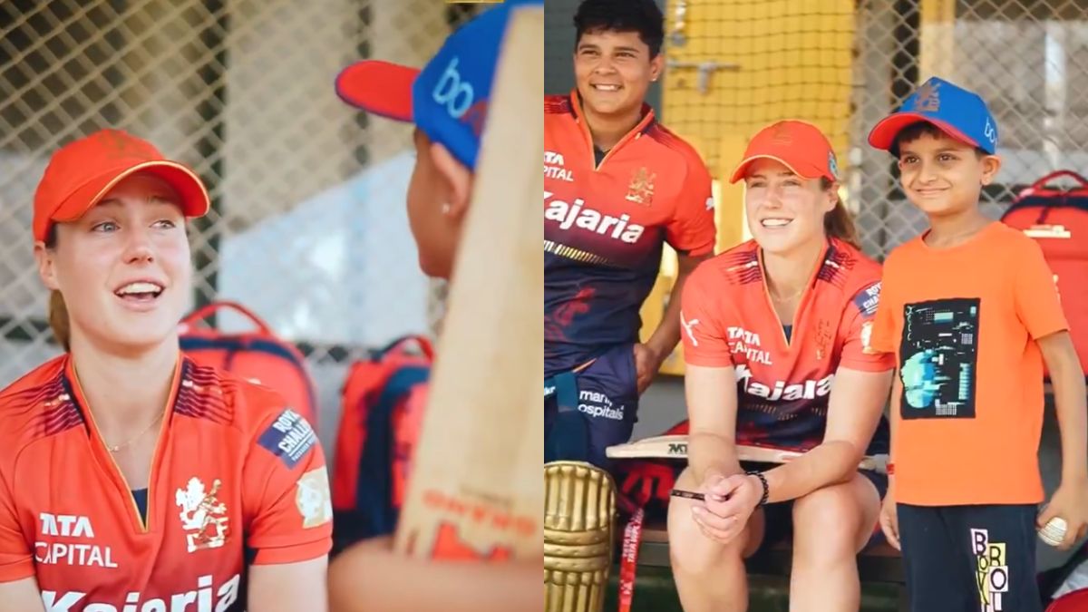 Young fan meets RCB's Ellyse Perry during WPL training session ...