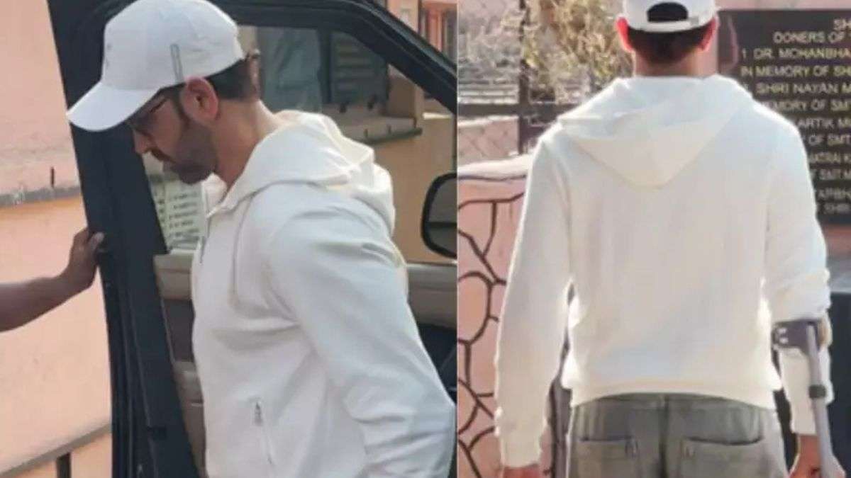 Deb Mukherjee funeral: Hrithik Roshan spotted with crutches as actor ...