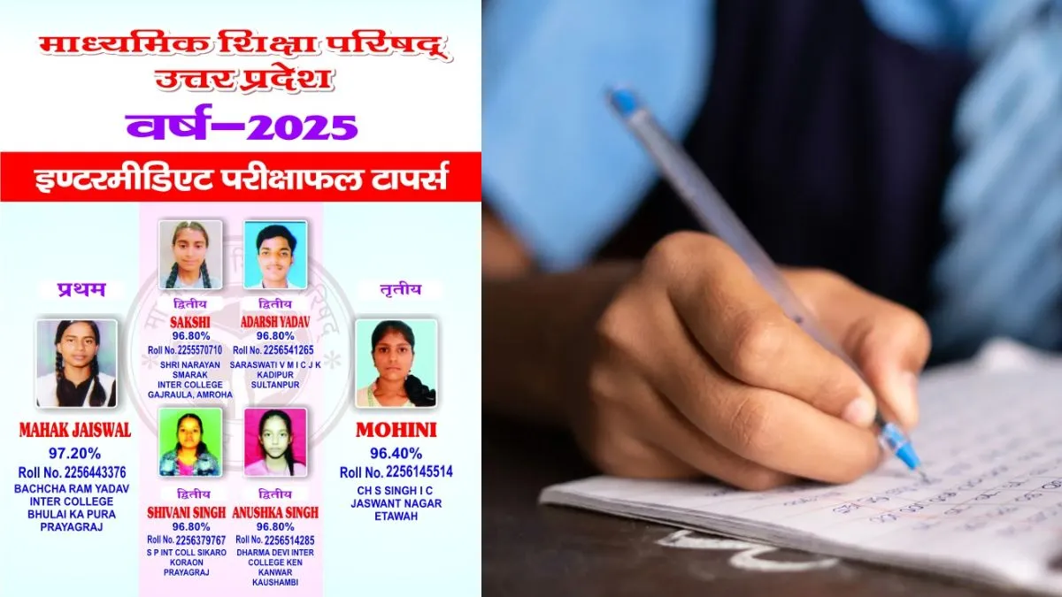 UP Board 12th Topper List 2025: Mehak Jaiswal secures first position in intermediate exams ...