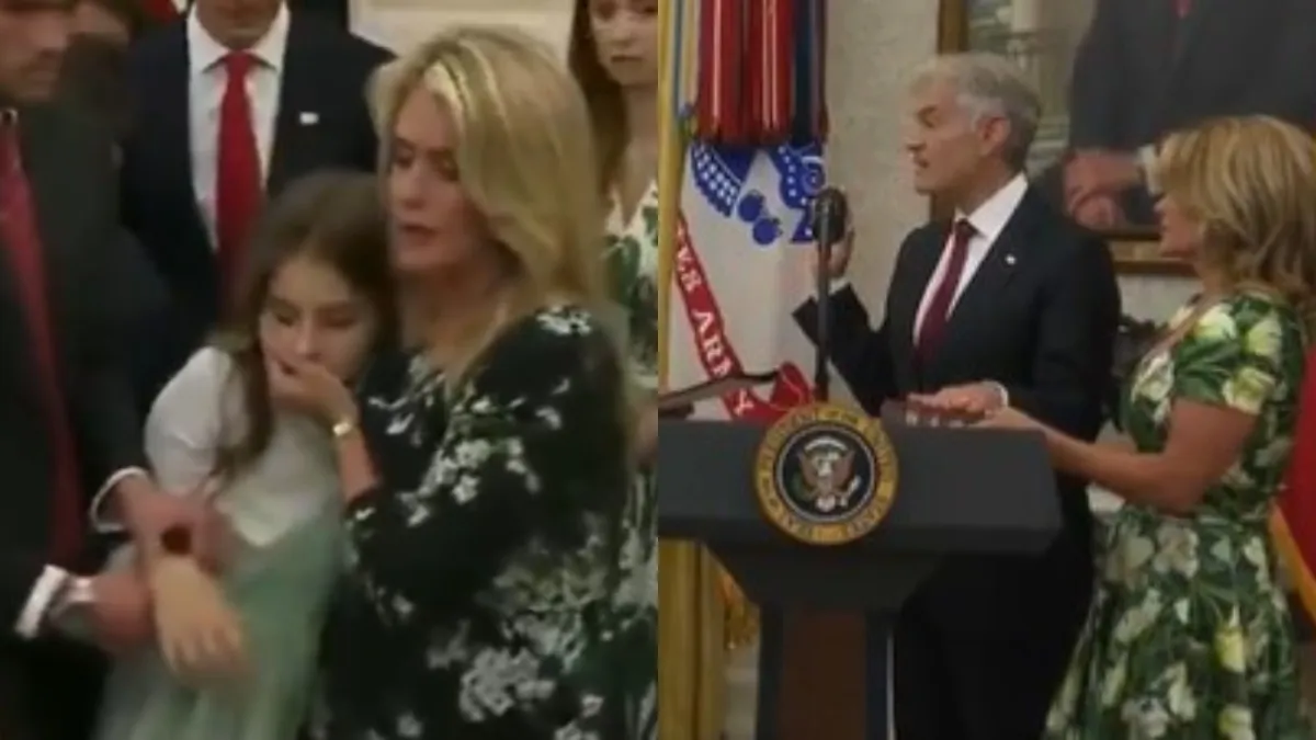 'Everybody out, please move': Young girl faints in Oval Office, Trump's ...