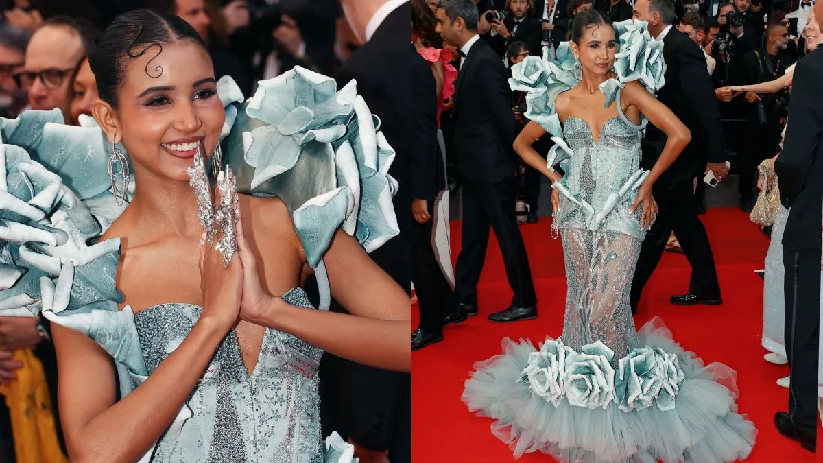 Cannes 2025: Nancy Tyagi steals the spotlight at red carpet in self ...