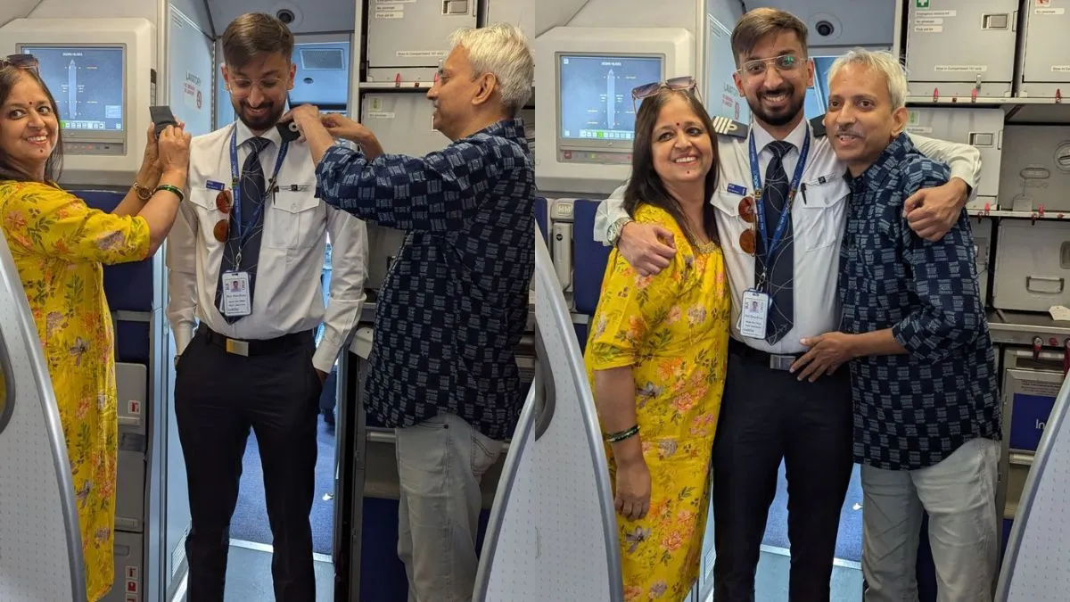 Man beams with pride as son becomes IndiGo Captain, says 'much bigger ...