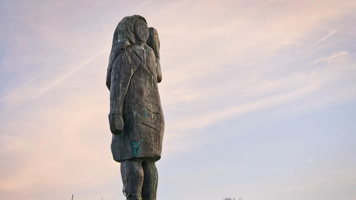 Melania Trump's statue cut off at ankles, stolen from her hometown; investigations underway ...