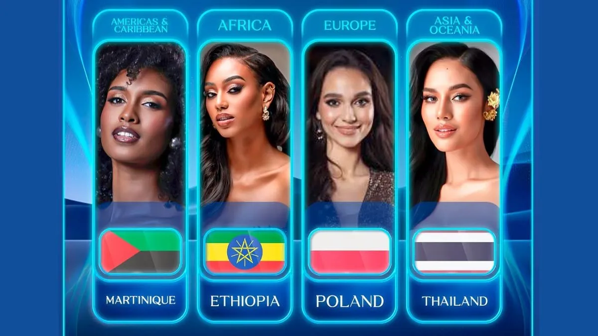 Miss World 2025: Martinique, Ethiopia, Poland, Thailand make it to Top ...