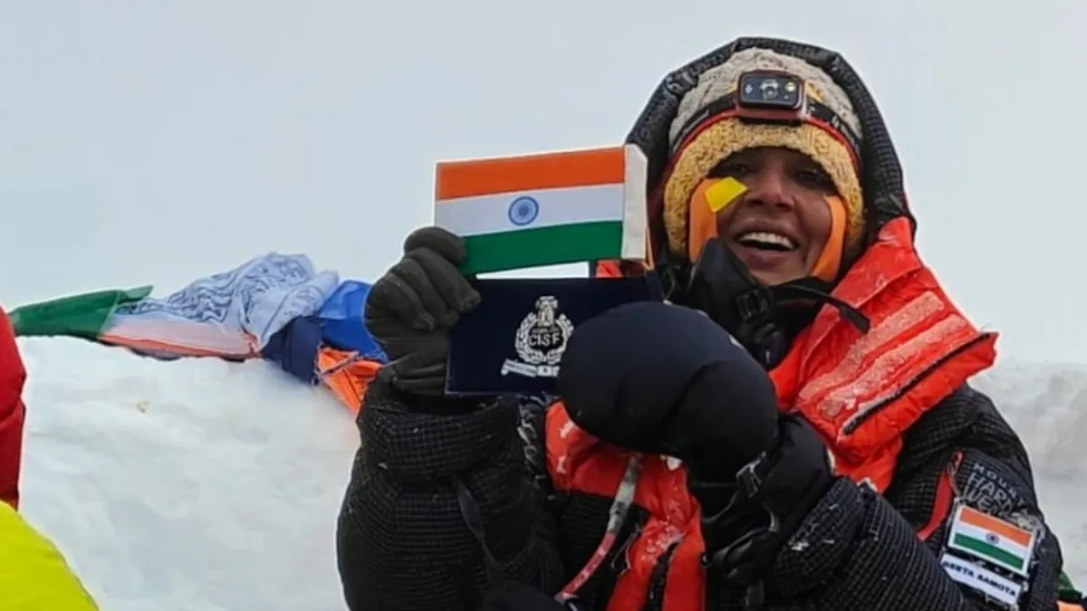 CISF's Geeta Samota becomes first officer from force to climb Mount Everest | Pics | India News ...