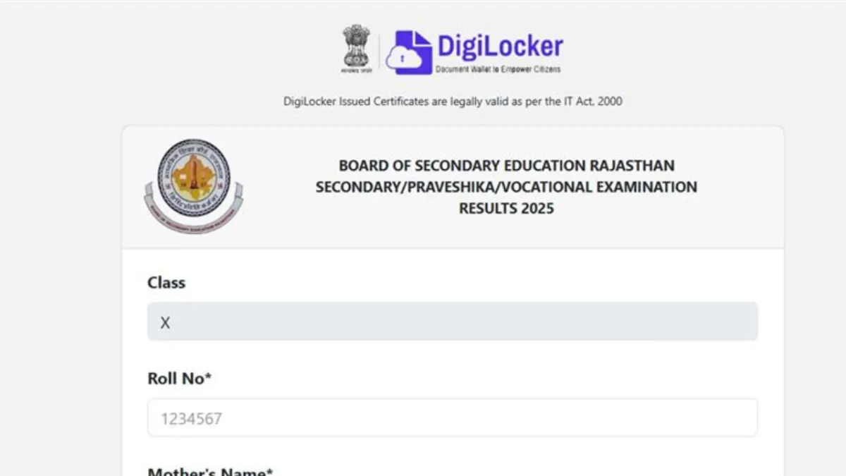 RBSE Rajasthan Board Result 2025 OUT: Girls outperform boys, 2,77,229 ...