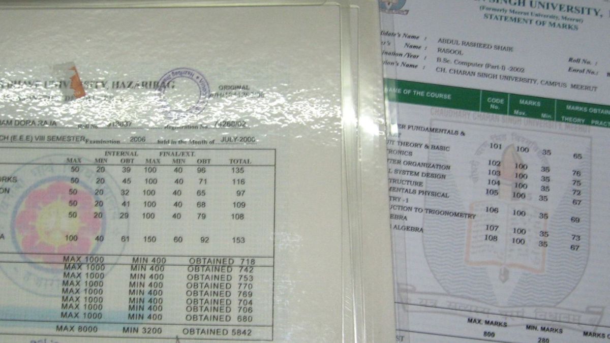 Large cache of fake marksheets, degrees recovered from private ...
