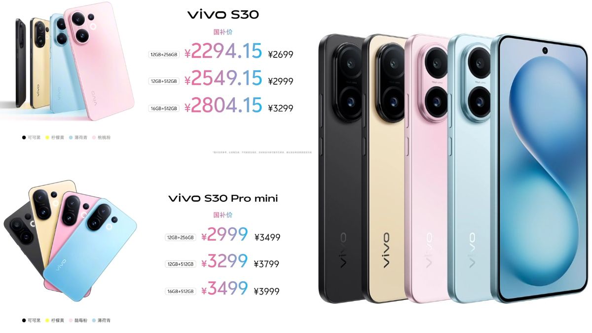 Vivo S30 and S30 Pro Mini launched in China: Flagship features, compact design | Technology News ...