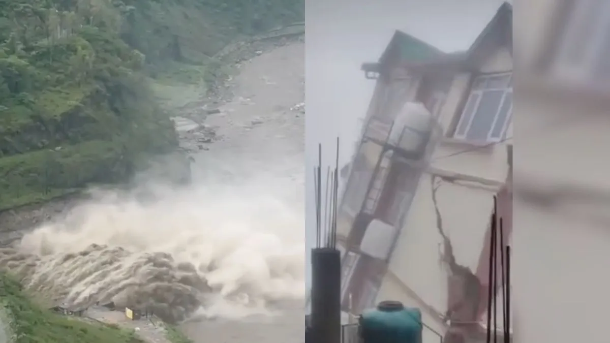Video: 5-storey house collapses like pack of cards in Shimla amid heavy rain, red alert in ...