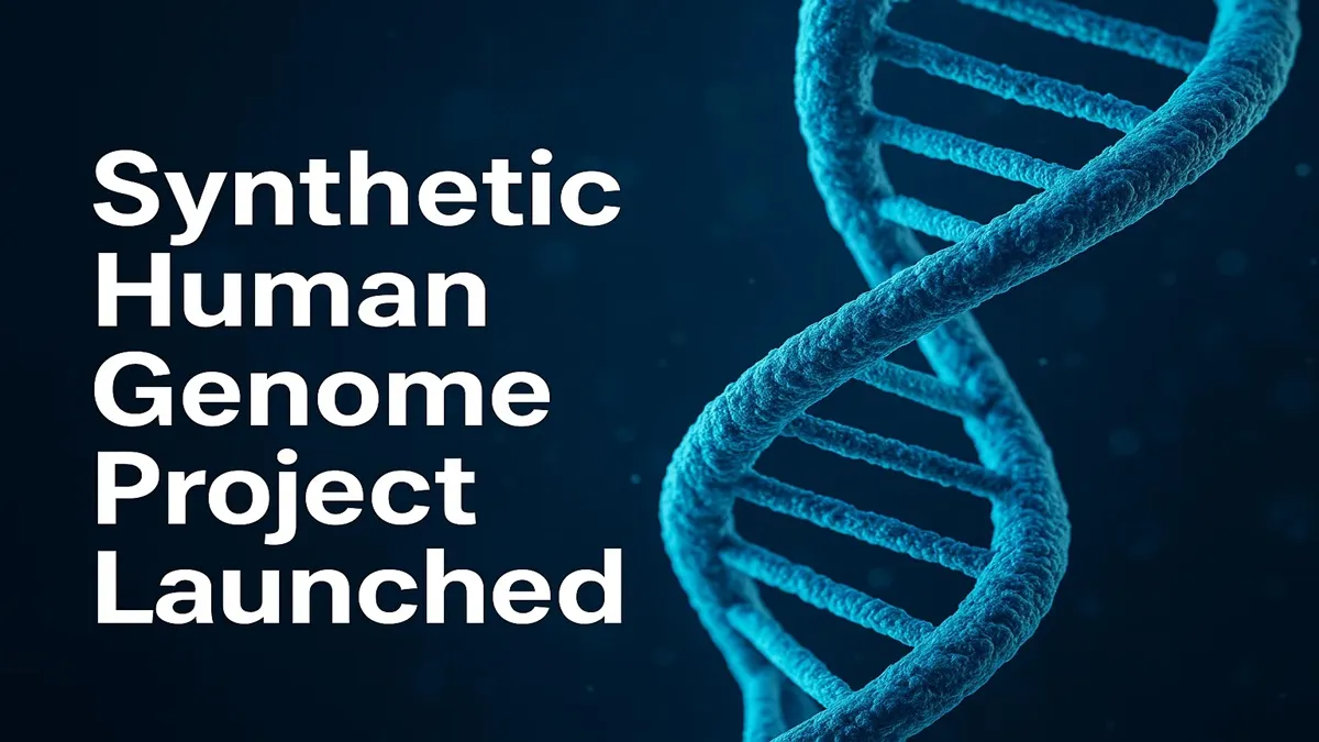 UK launches bold Synthetic Human Genome Project: Can human DNA be built from scratch? | India ...