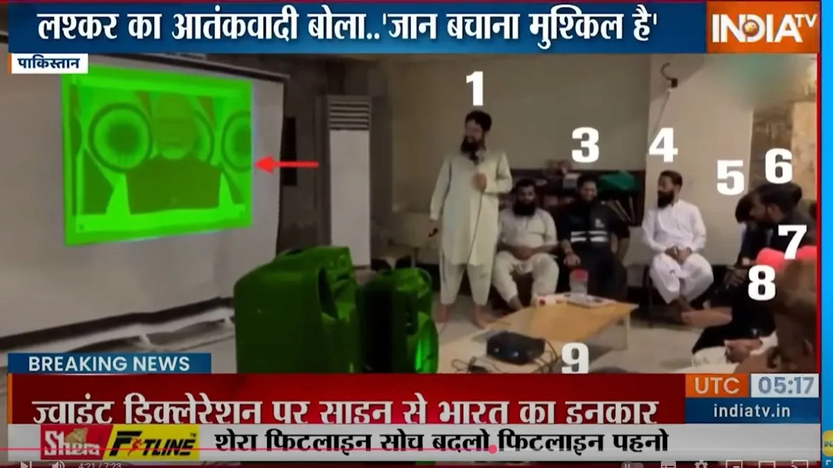 Lashkar terrorists seen with PM Modi's photo, fresh Karachi images ...