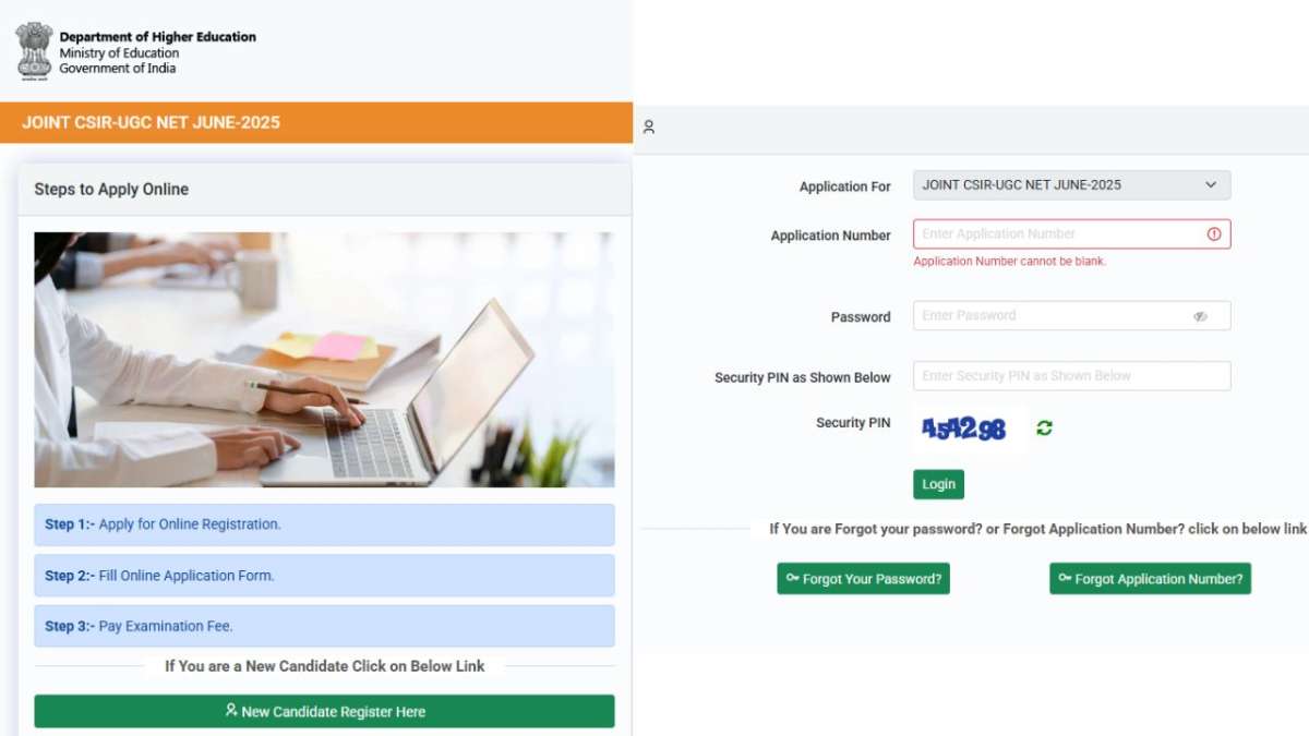 CSIR UGC NET June 2025 registration begins, how to fill application form? | Higher-studies News ...