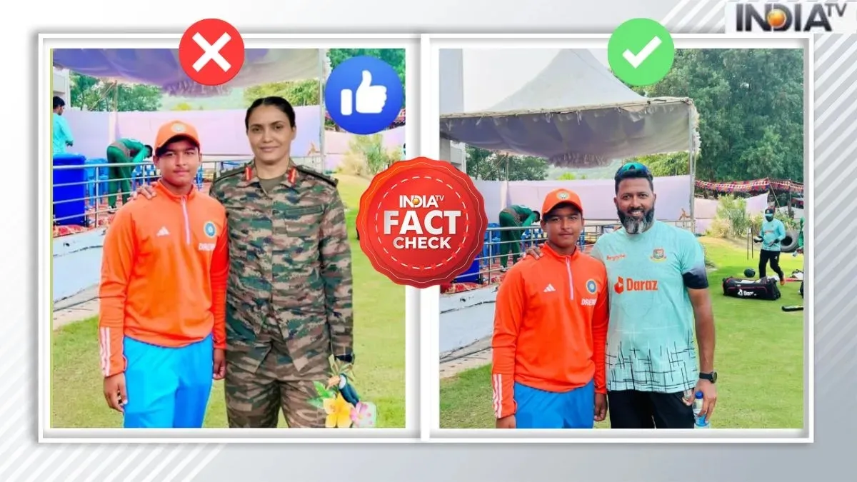Fact Check: Did Colonel Sofia Qureshi take a photo with Vaibhav ...